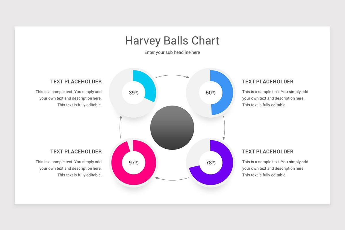 Harvey Balls Chart PowerPoint Template | Nulivo Market