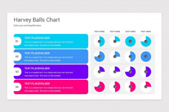 Harvey Balls Chart PowerPoint Template | Nulivo Market