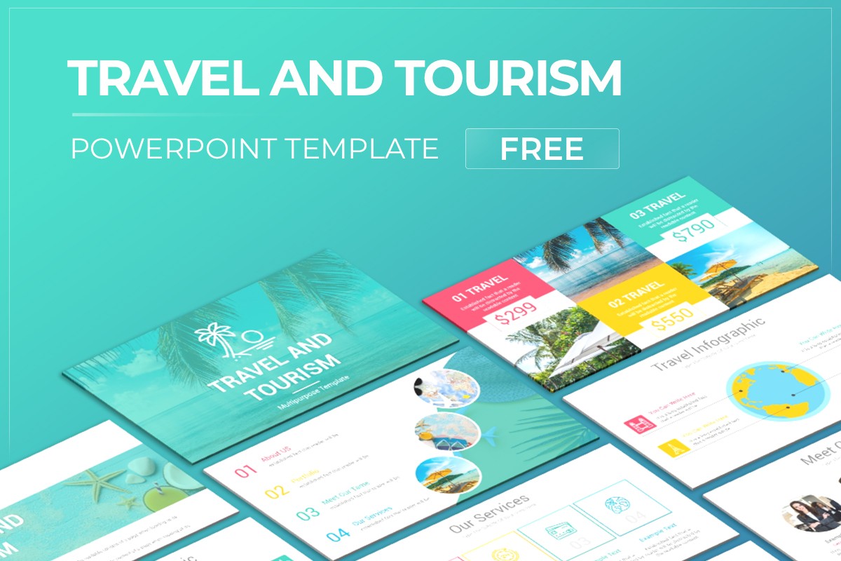 B S u T p 555 Powerpoint Template Travel Kh m Ph V T Do V i C c M u 