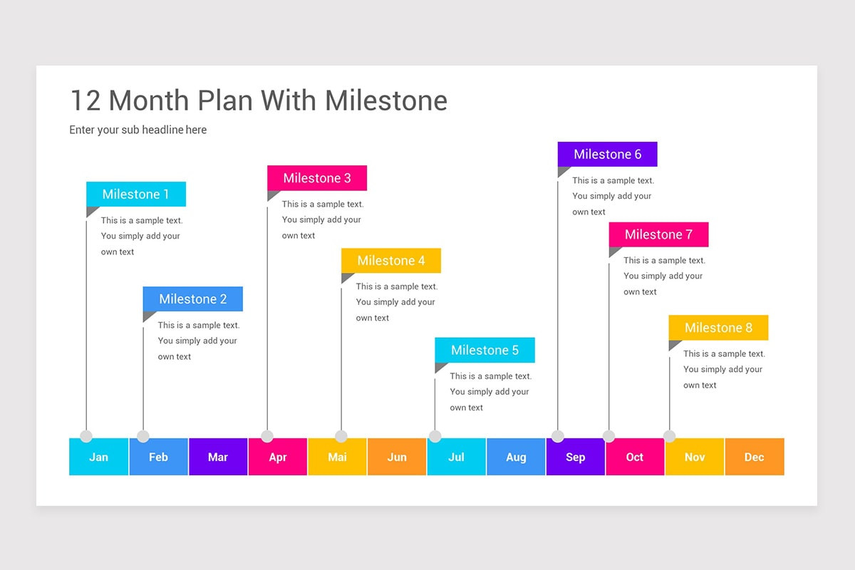 Timeline Milestones Google Slides Template | Nulivo Market