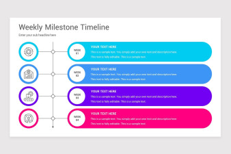 Timeline Milestones Google Slides Template | Nulivo Market