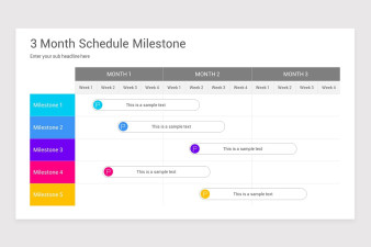 Timeline Milestones Keynote Template | Nulivo Market