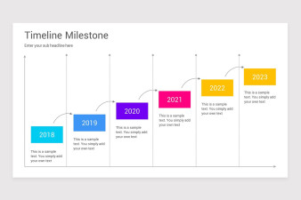 Timeline Milestones Keynote Template | Nulivo Market