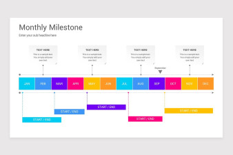 Timeline Milestones Keynote Template | Nulivo Market