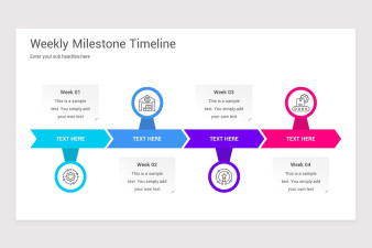Timeline Milestones Keynote Template | Nulivo Market