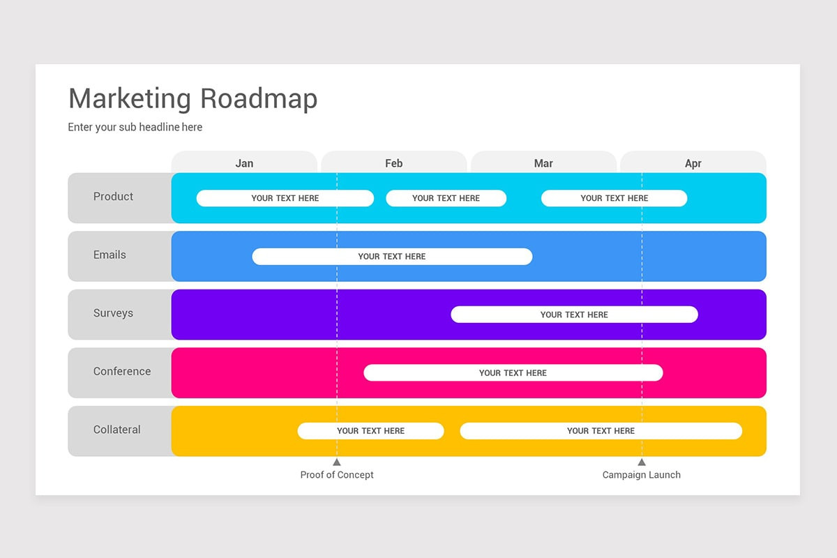 Marketing Roadmap Google Slides Template | Nulivo Market