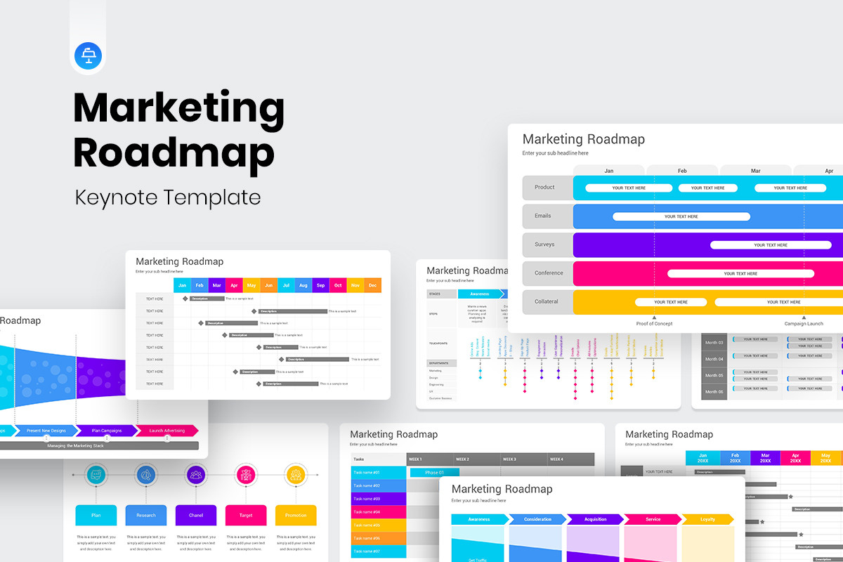 Marketing Roadmap Keynote Template | Nulivo Market