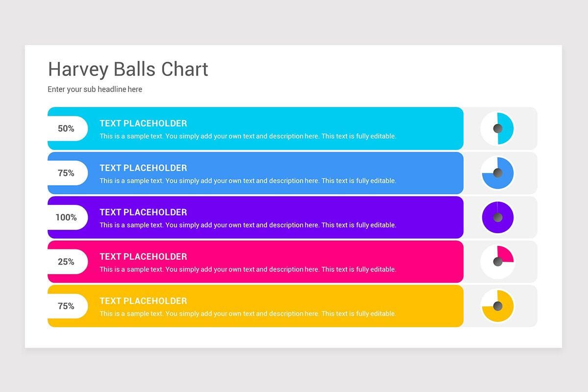 Harvey Balls Chart Google Slides Template | Nulivo Market