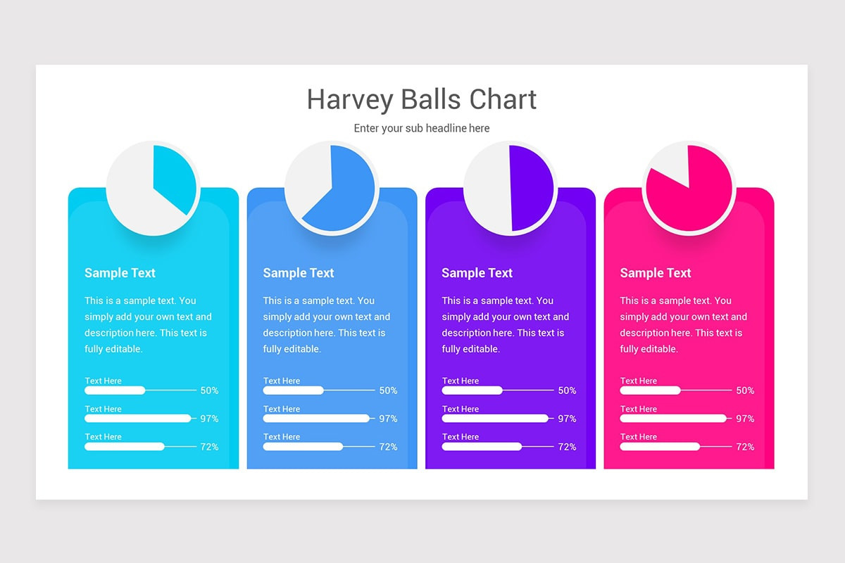 Harvey Balls Chart Google Slides Template | Nulivo Market