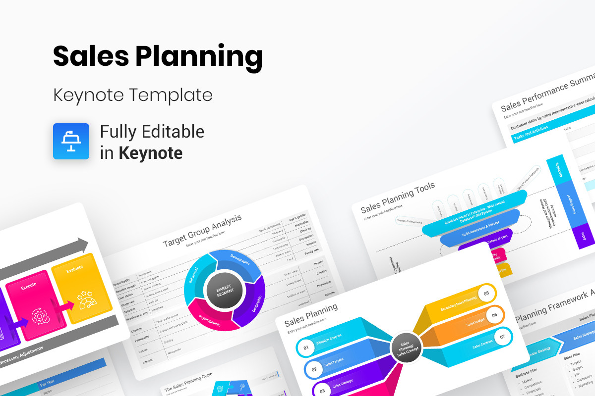 Sales Planning Keynote Template | Nulivo Market