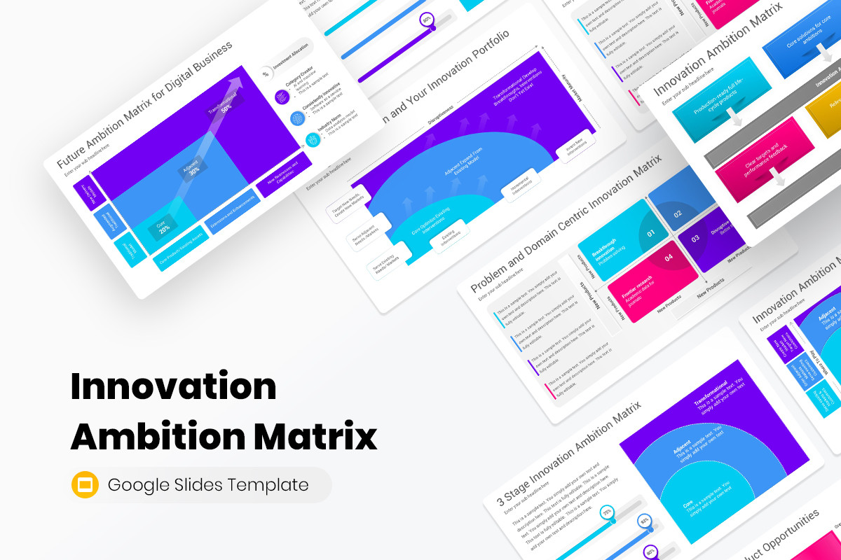 Innovation Ambition Matrix Google Slides Template | Nulivo Market