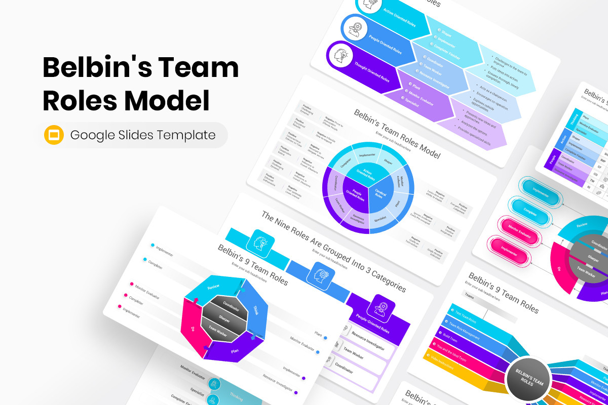 Belbin's Team Roles Diagrams Google Slides Template | Nulivo Market