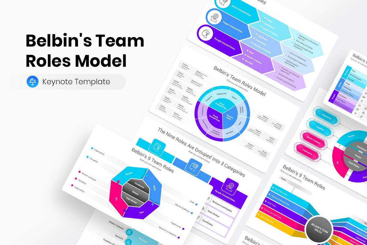 Belbin's Team Roles Diagrams Keynote Template | Nulivo Market