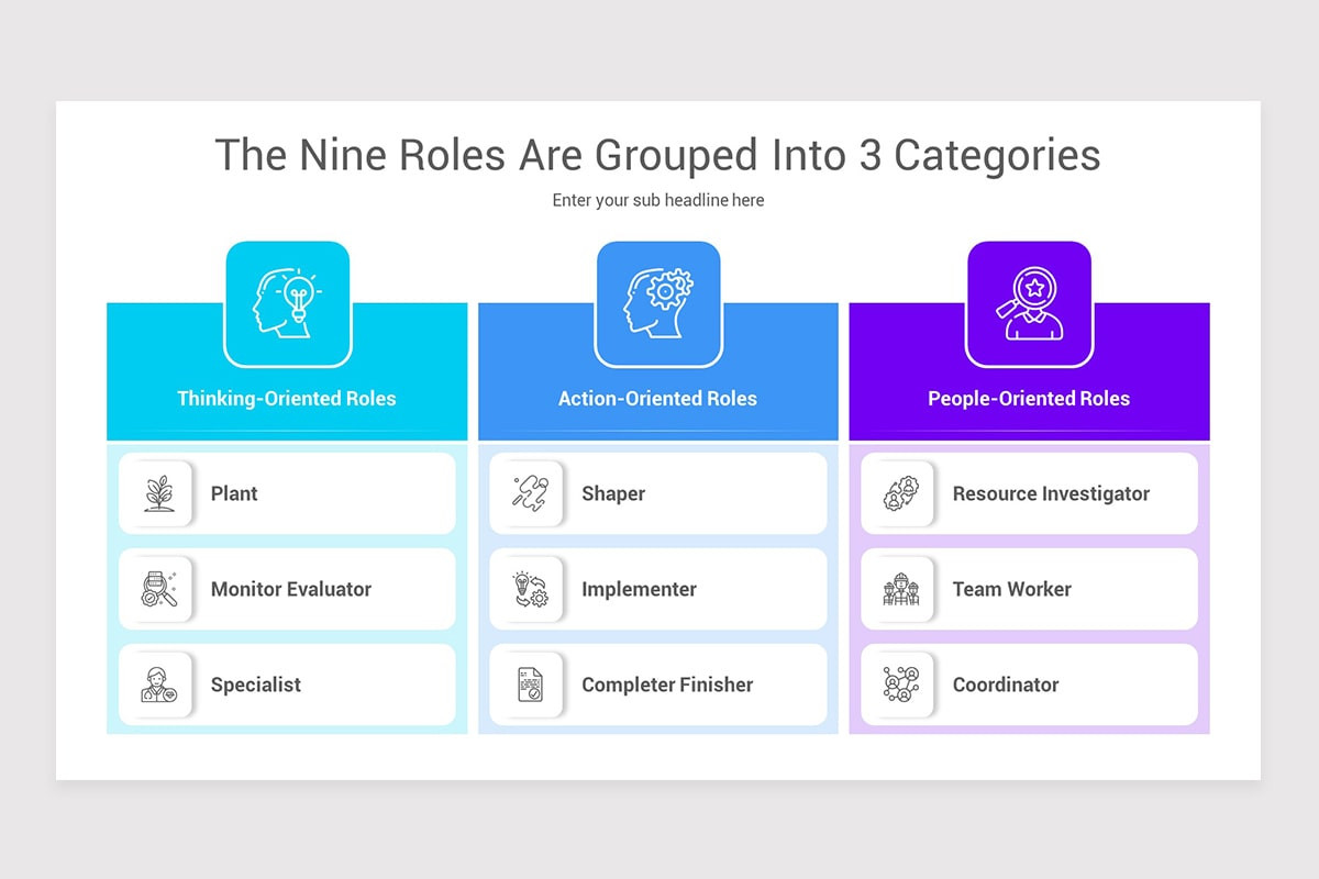 Belbin's Team Roles Diagrams Keynote Template | Nulivo Market