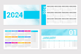 2024 Calendar Google Slides Template | Nulivo Market