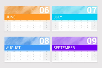 2024 Calendar Google Slides Template | Nulivo Market