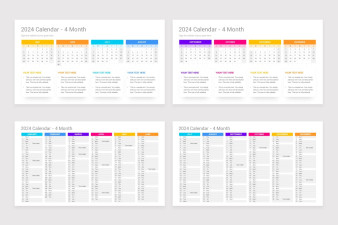 2024 Calendar Google Slides Template | Nulivo Market