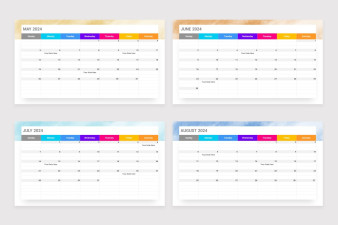 2024 Calendar Google Slides Template | Nulivo Market