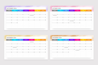 2024 Calendar Google Slides Template | Nulivo Market