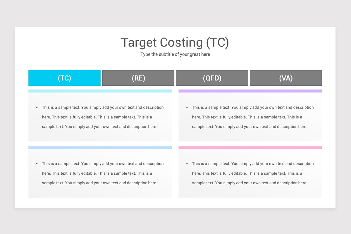 Cost Management Models PowerPoint PPT Template | Nulivo Market