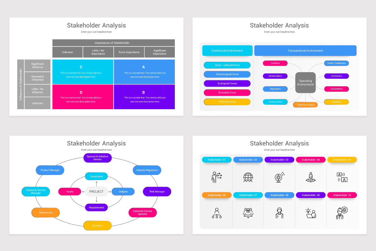 Stakeholder Analysis Tools Google Slides Template | Nulivo Market