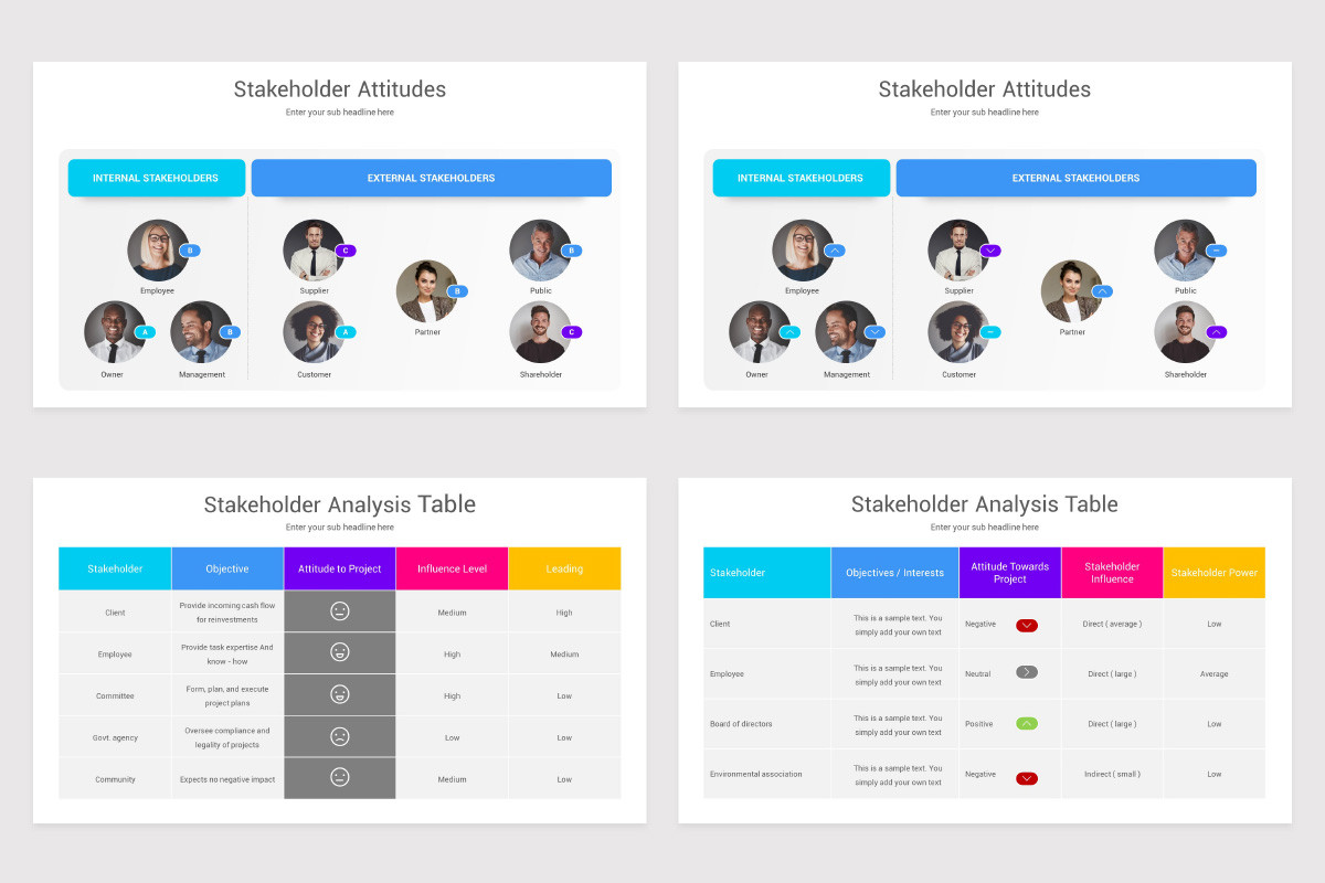 Stakeholder Analysis Tools Google Slides Template | Nulivo Market