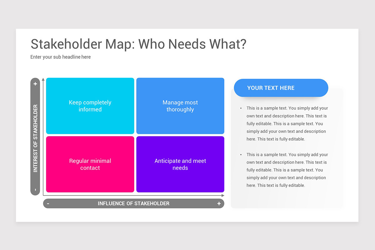 Stakeholder Matrix Keynote Template | Nulivo Market