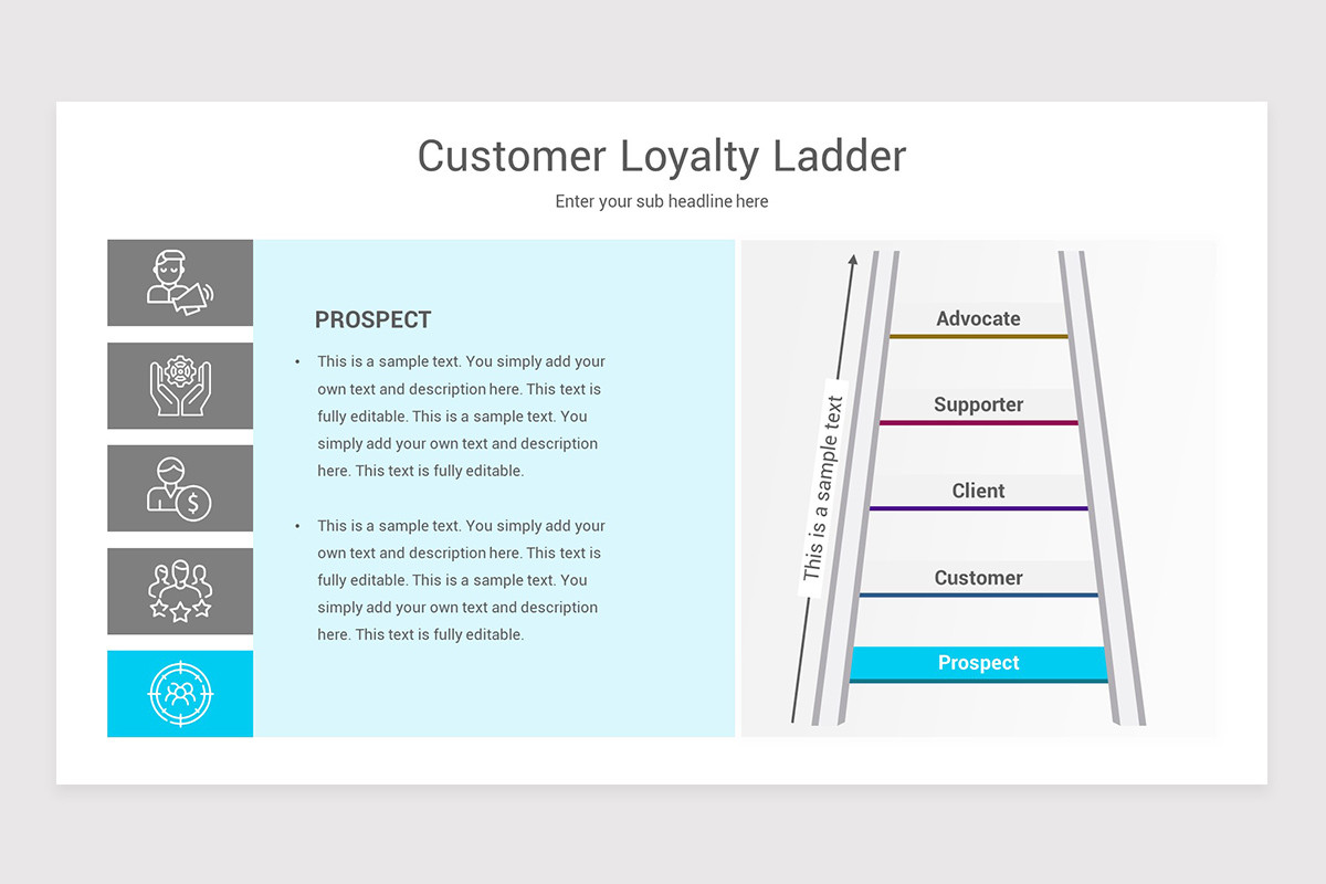 Customer Loyalty Ladder Keynote Template | Nulivo Market