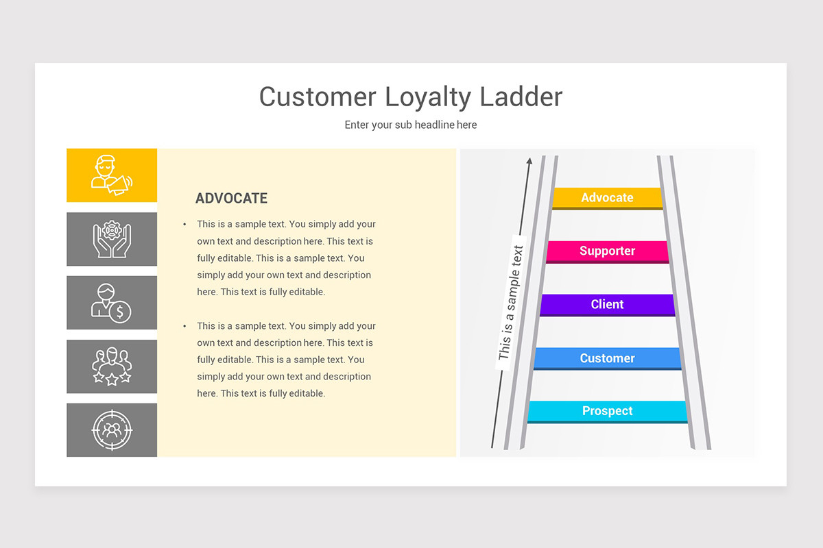 Customer Loyalty Ladder Keynote Template | Nulivo Market