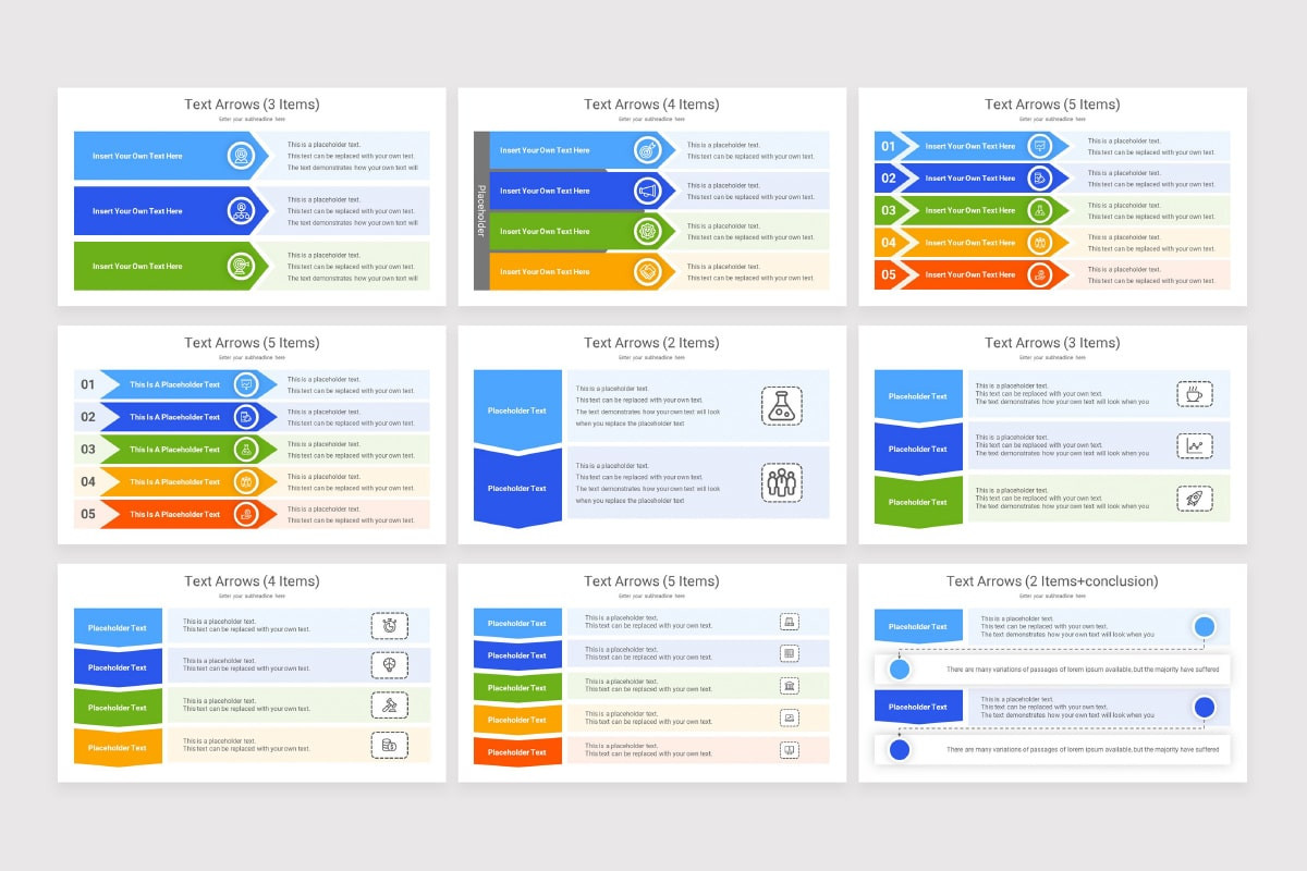 Arrow Toolbox 2D PowerPoint Template | Nulivo Market