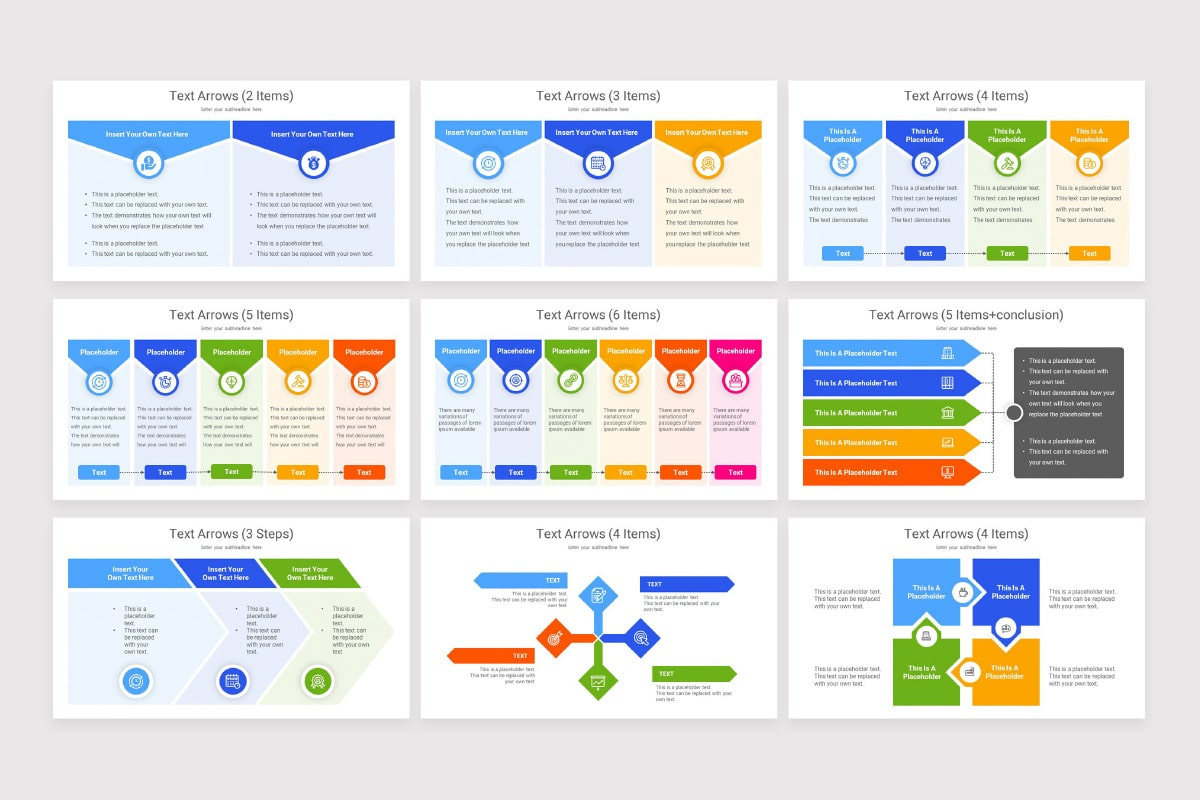 Arrow Toolbox 2D PowerPoint Template | Nulivo Market