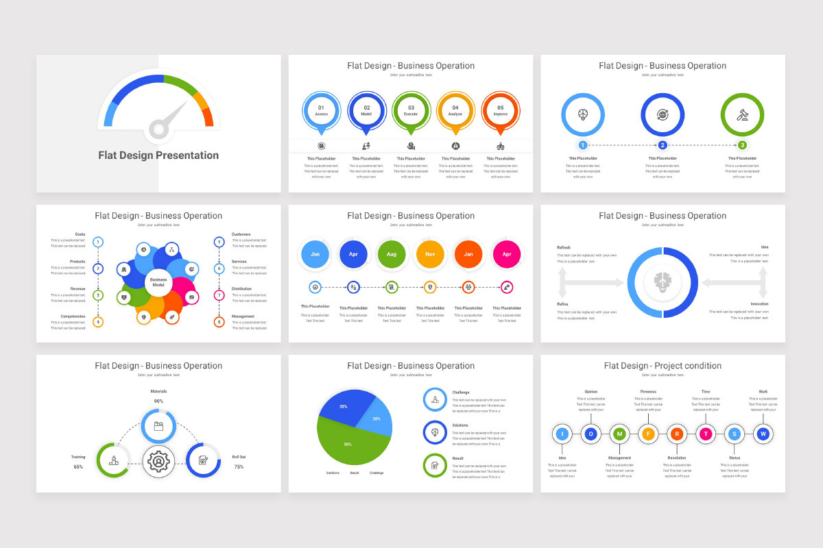 Flat Design Google Slide Template | Nulivo Market