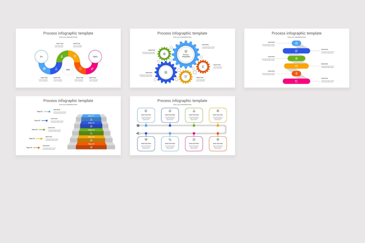 Custom Process Google Slide Template | Nulivo Market