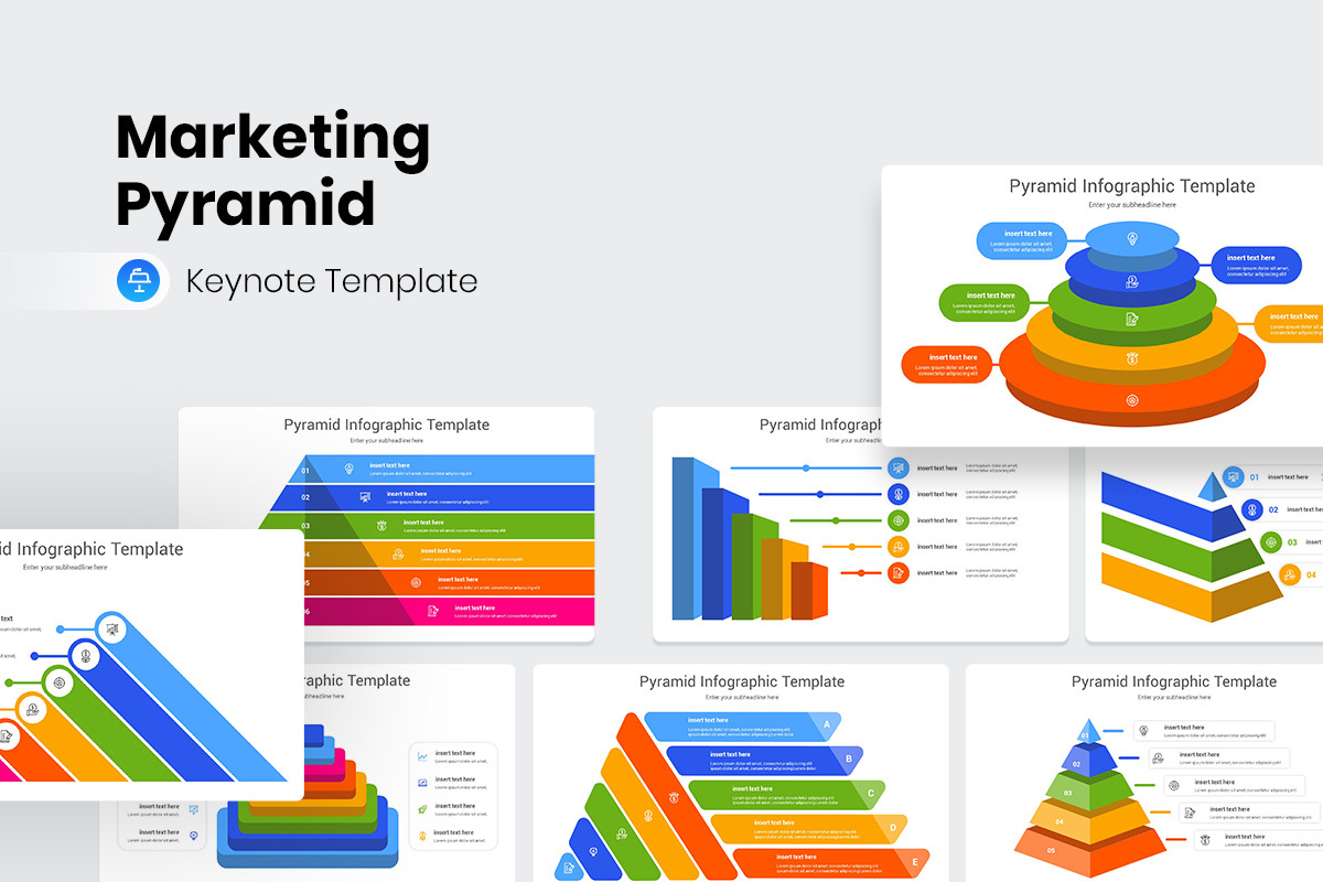 Marketing Pyramid Keynote Template | Nulivo Market
