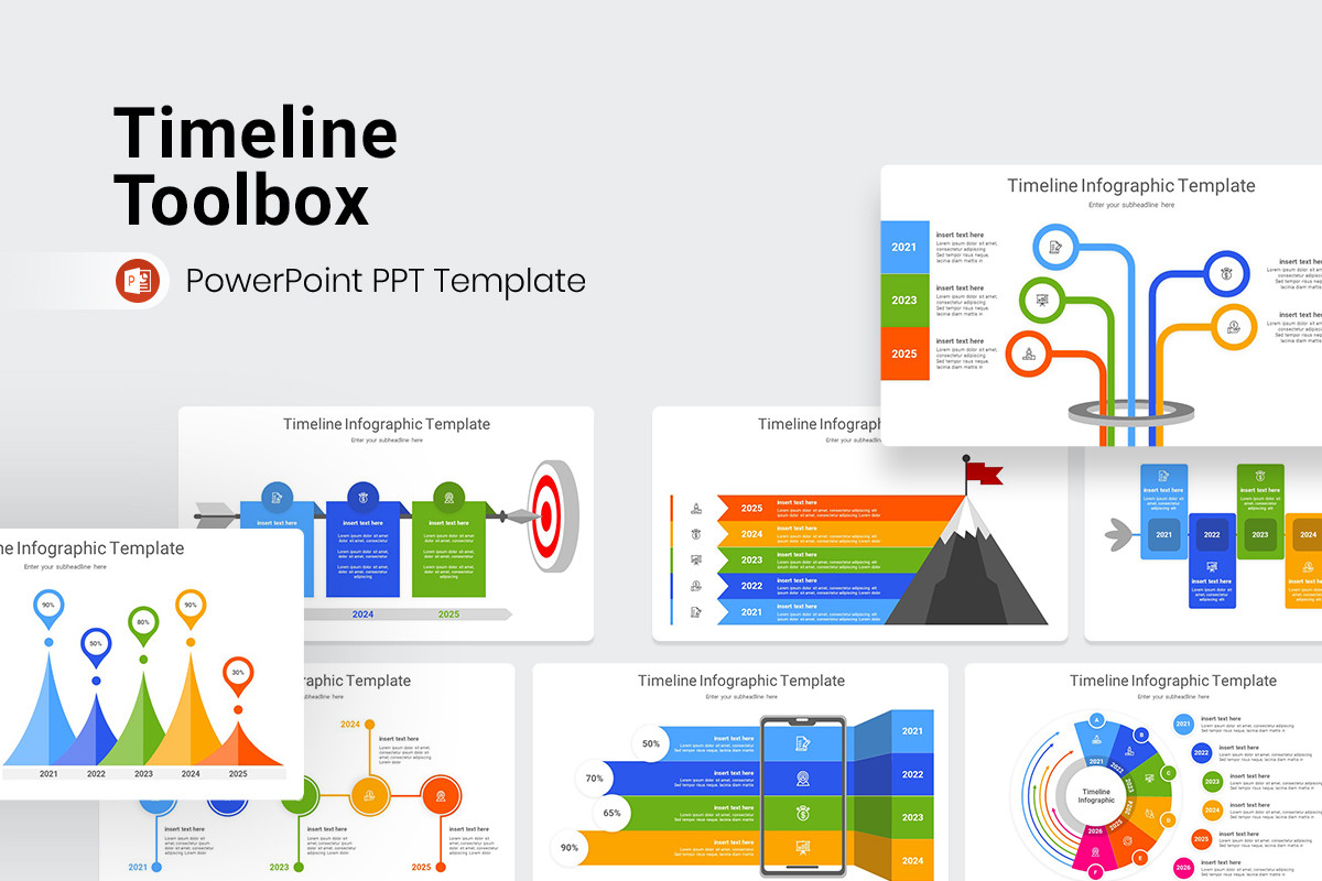 Timeline Toolbox PowerPoint Template | Nulivo Market