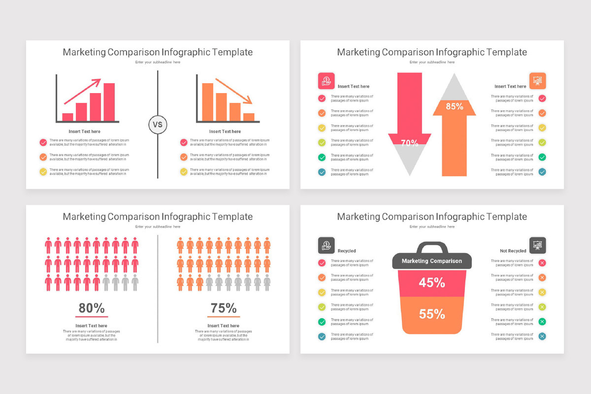 Marketing Comparison Infographic Keynote Template | Nulivo Market
