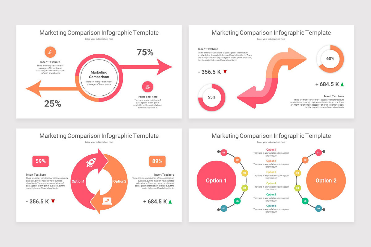 Marketing Comparison Infographic Google Slide Template | Nulivo Market