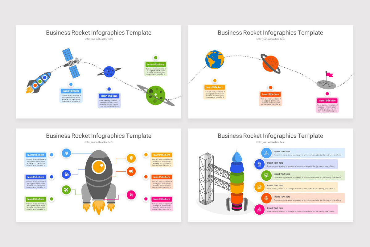 Business Rocket Infographics PowerPoint Template | Nulivo Market