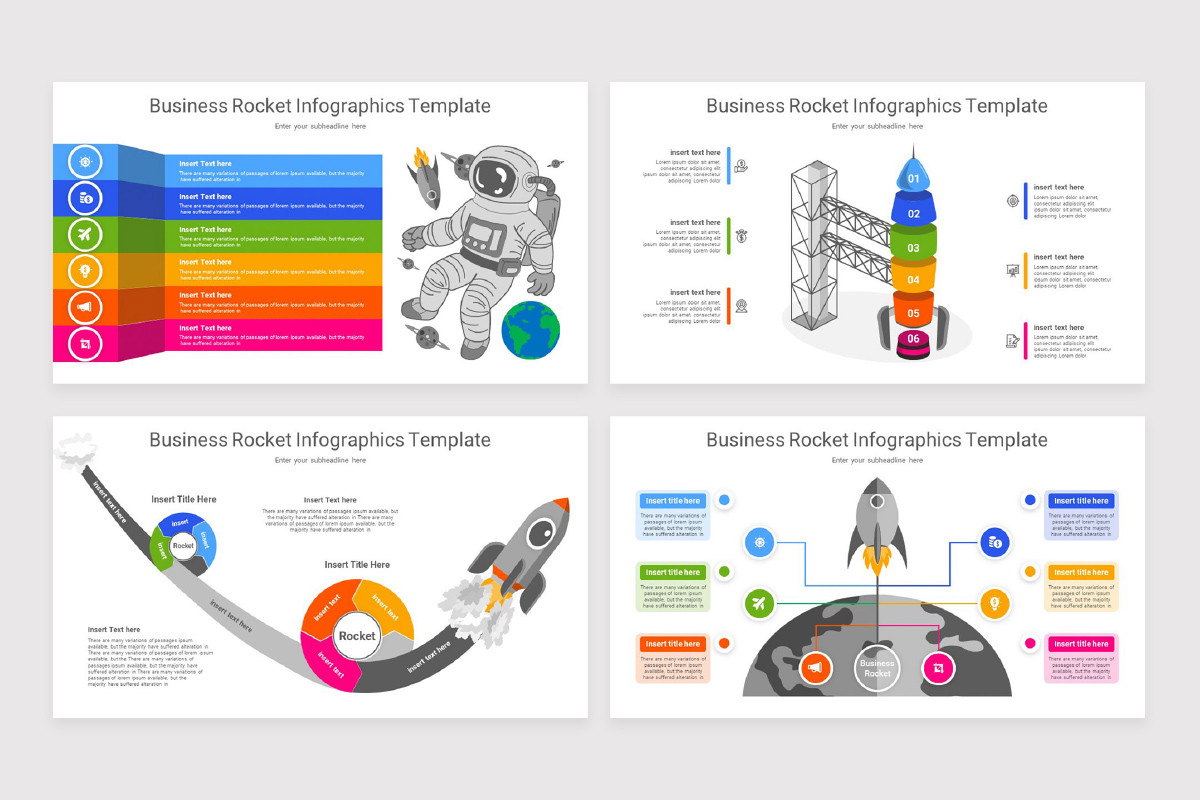 Business Rocket Infographics Keynote Template | Nulivo Market