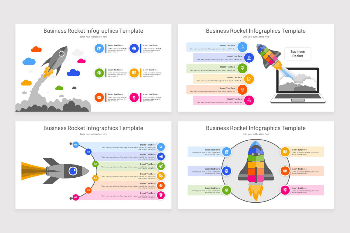 Business Rocket Infographics Keynote Template | Nulivo Market