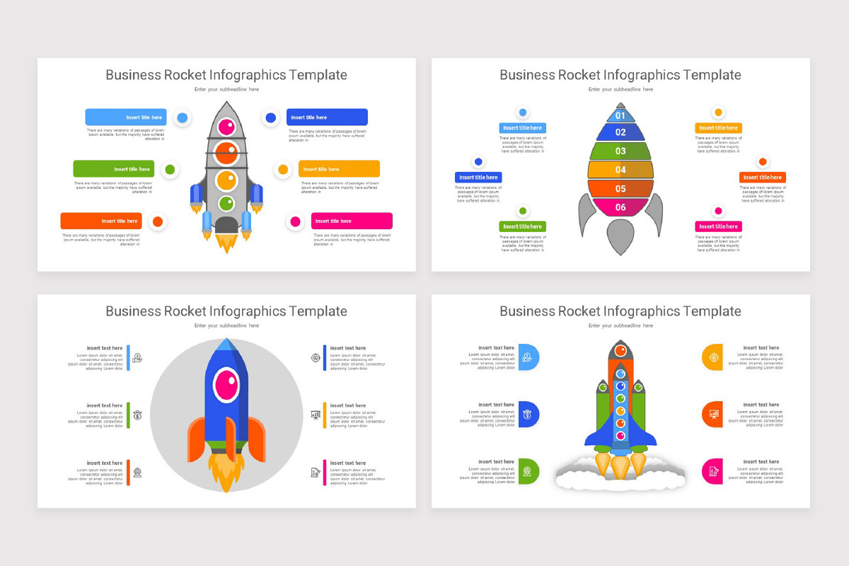 Business Rocket Infographics Keynote Template | Nulivo Market