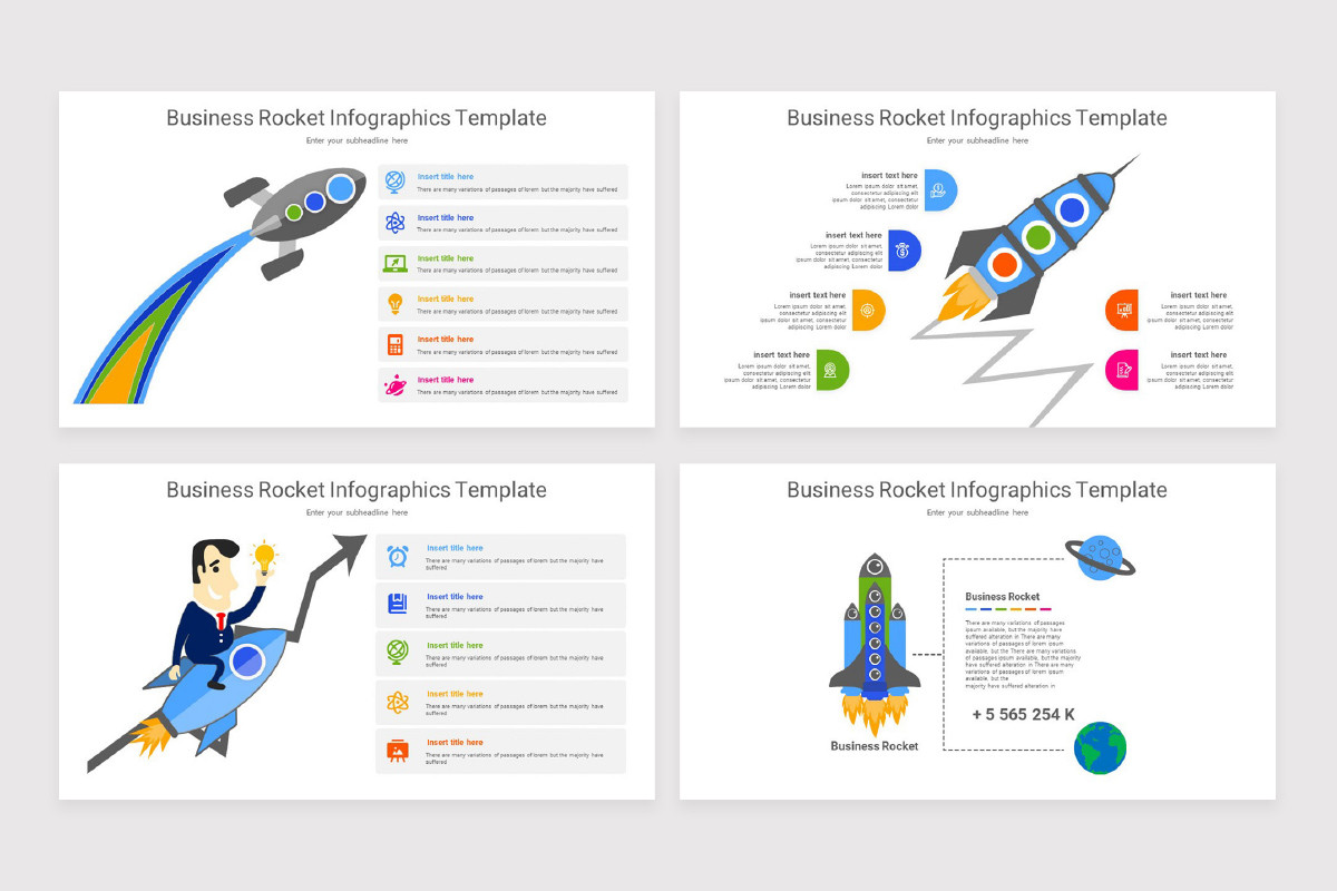 Business Rocket Infographics Keynote Template | Nulivo Market
