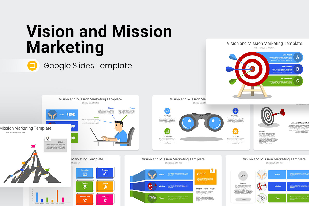Vision and Mission Marketing Infographics Google Slide Template ...