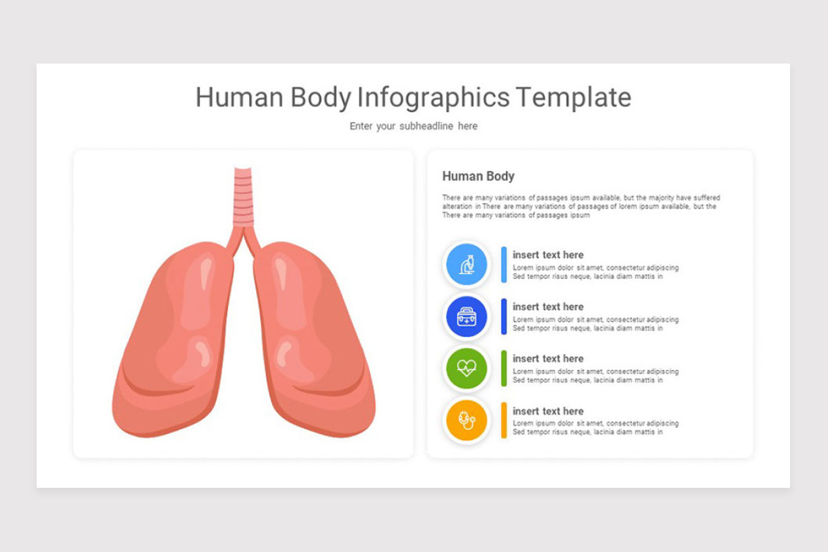Human Body Infographics PowerPoint Template | Nulivo Market