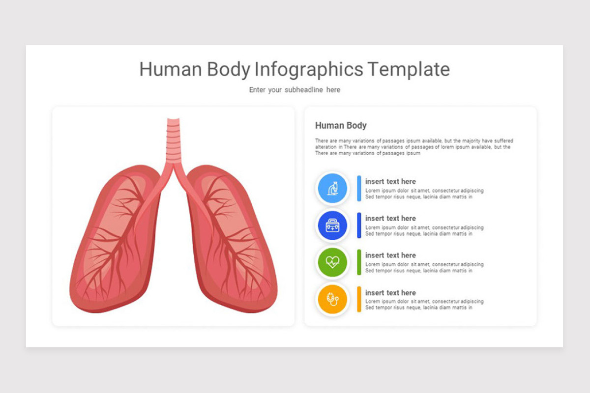 Human Body Infographics Keynote Template | Nulivo Market