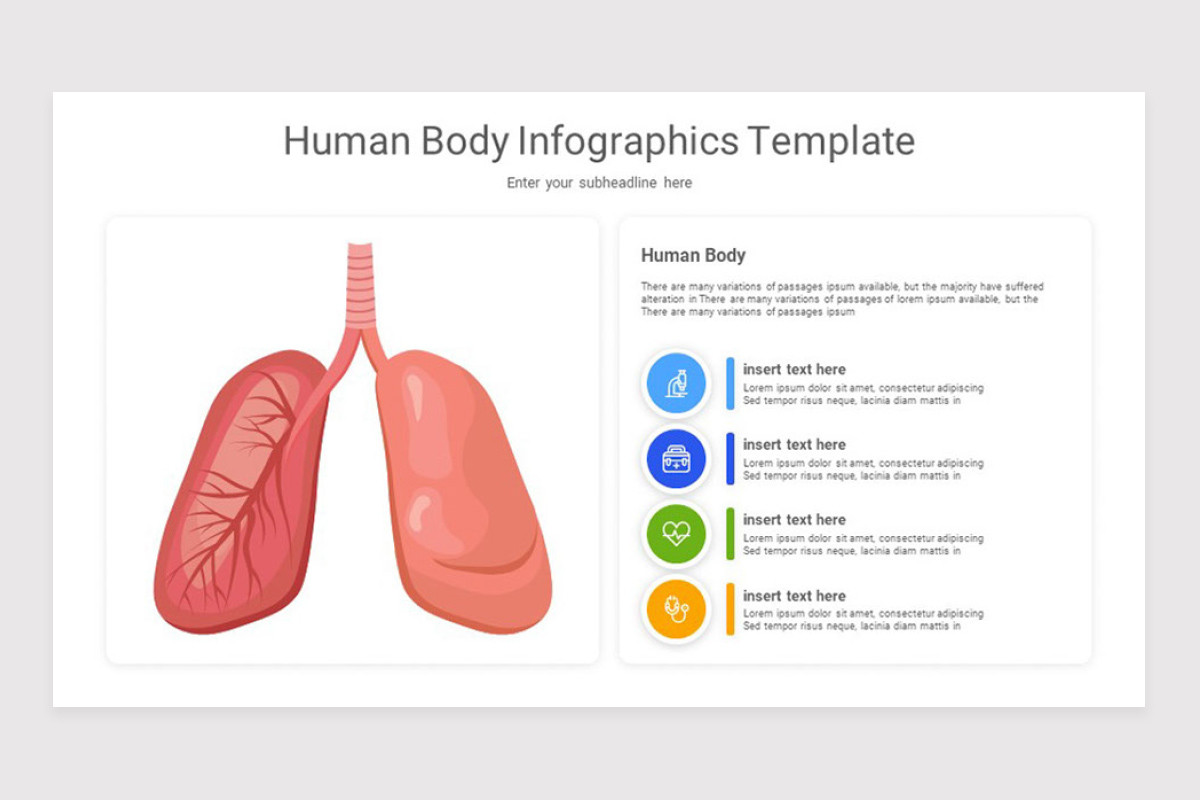 Human Body Infographics Keynote Template | Nulivo Market