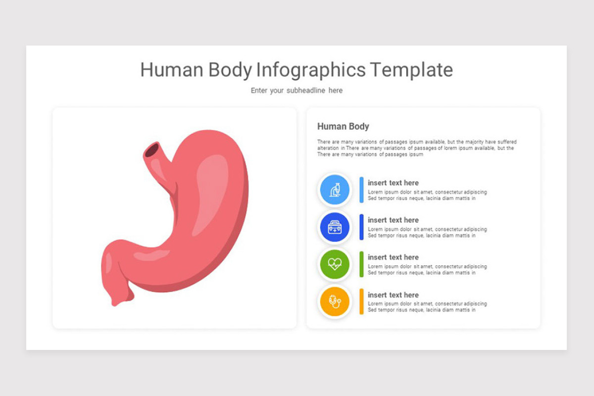 Human Body Infographics Keynote Template | Nulivo Market