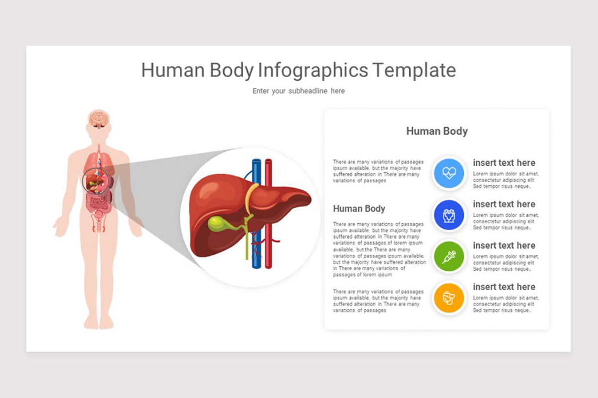 Human Body Infographics Google Slide Template | Nulivo Market
