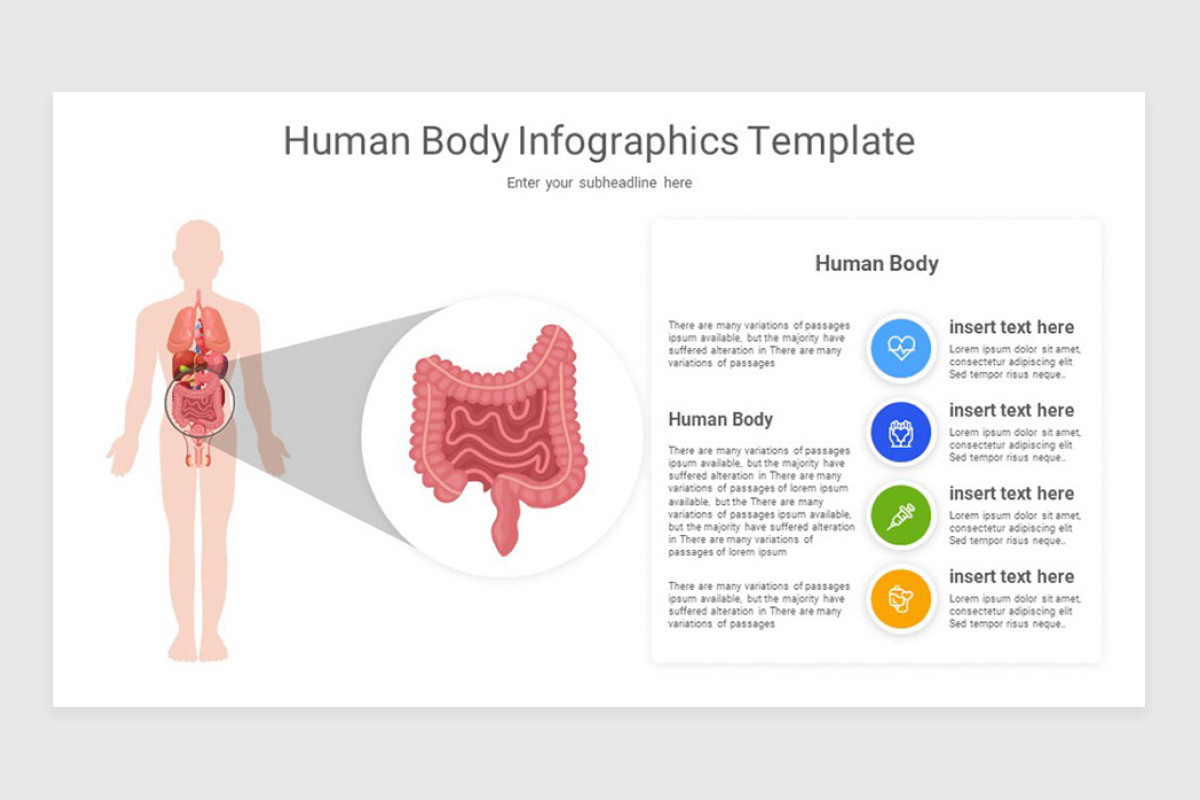 Human Body Infographics Google Slide Template | Nulivo Market