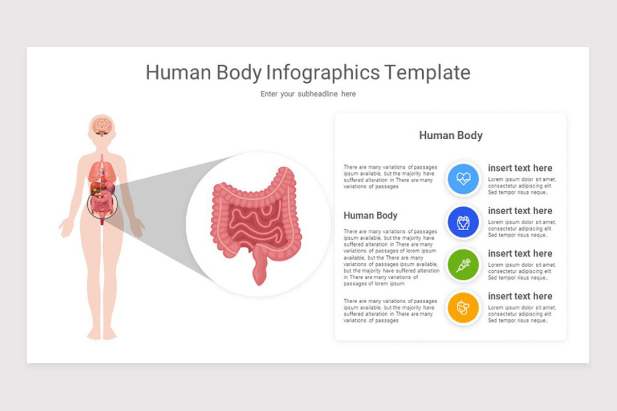 Human Body Infographics Google Slide Template | Nulivo Market